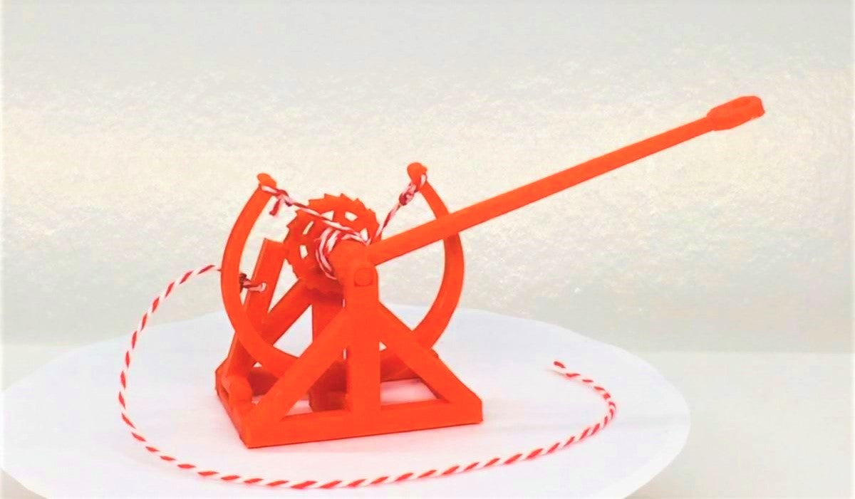 3D-printable Davinci catapult gift card – bbprojects