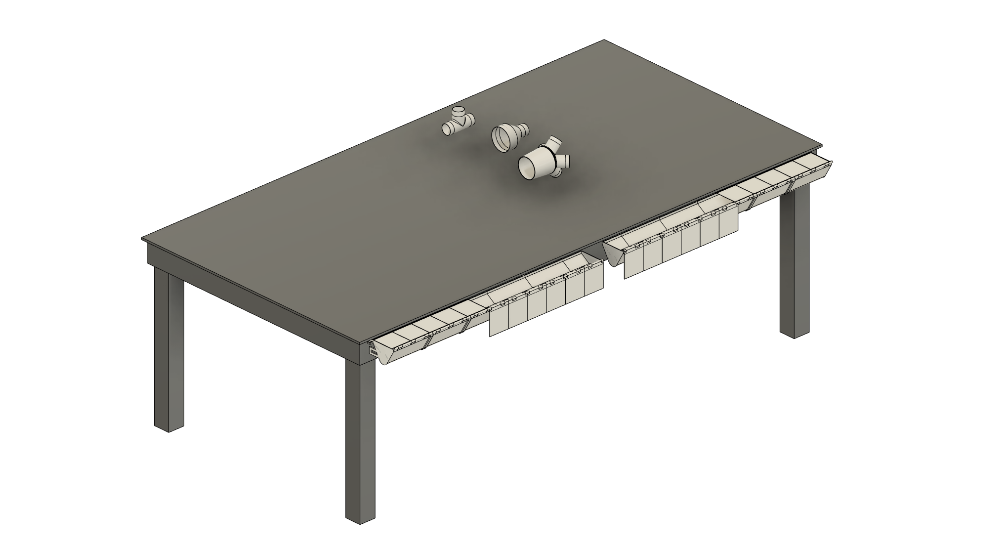 3D-printable table dust collection system – bbprojects